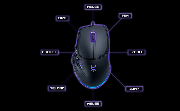 8 PROGRAMMABLE BUTTONS