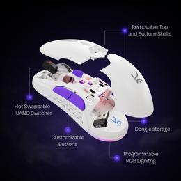 Chimera White Wireless Gaming Mouse