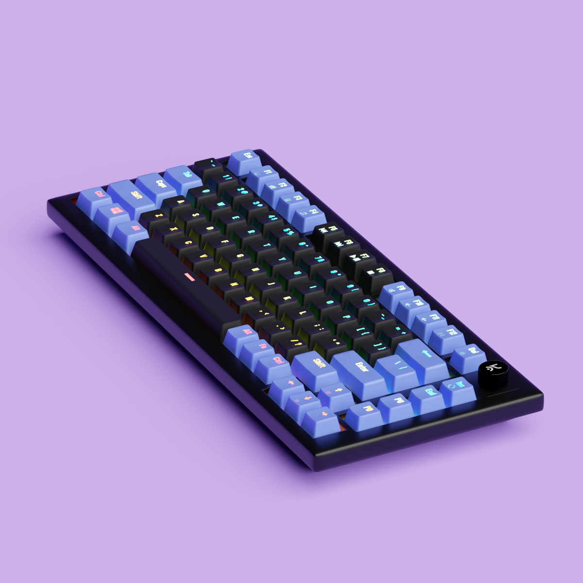 Hive Black - Purple Wired Gaming Keyboard – Kreo
