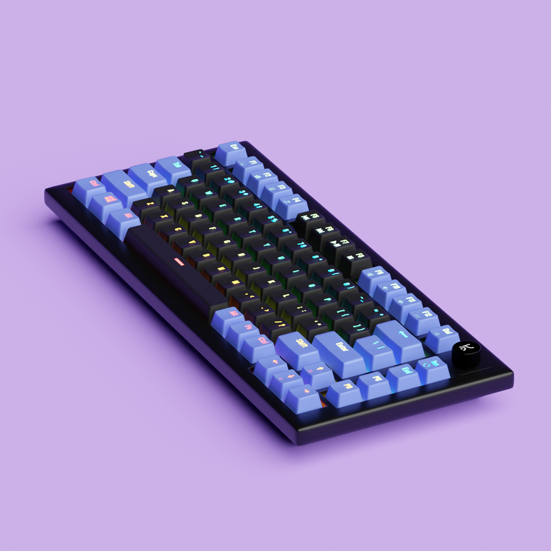 Hive Black - Purple Wired Gaming Keyboard – Kreo