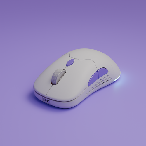 Chimera White Wireless Gaming Mouse – Kreo