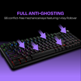 Hive Full-Size All Black Wired Gaming Keyboard