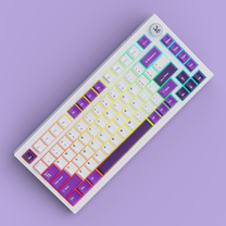 Swarm White Purple Wireless Gaming Keyboard – Kreo