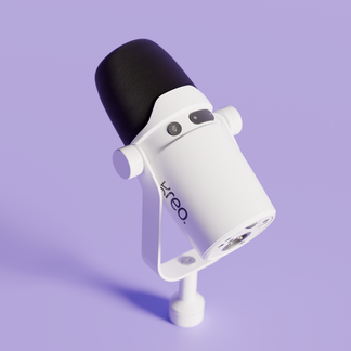 Kast White Dynamic Microphone – Kreo