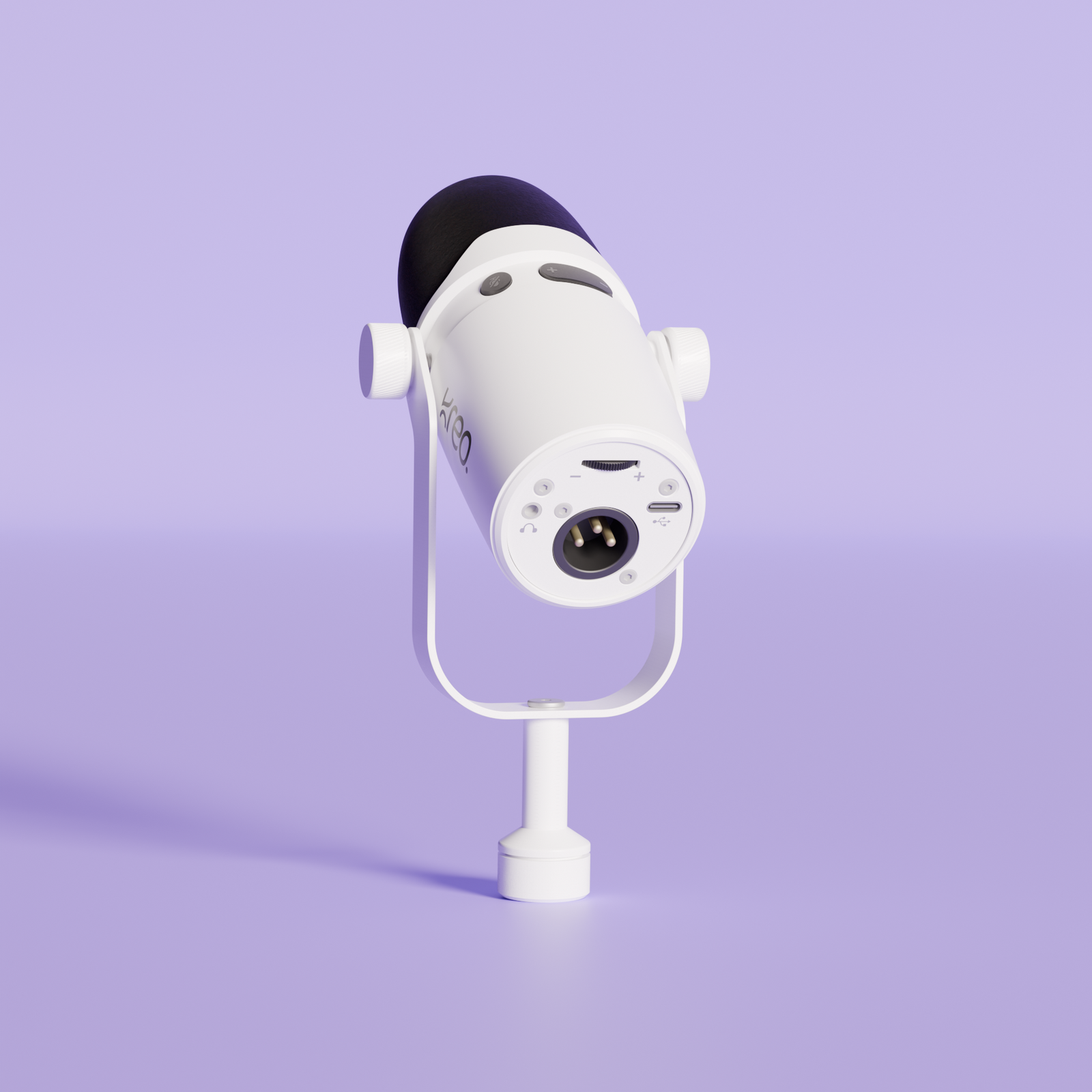 Kast White Dynamic Microphone – Kreo