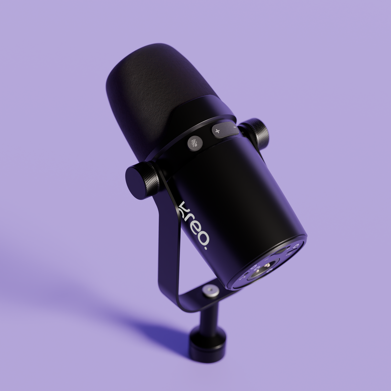 Kast Black Dynamic Mic + Rod Pro Boom Arm Combo – Kreo