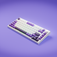 Swarm White Purple Wireless Gaming Keyboard – Kreo