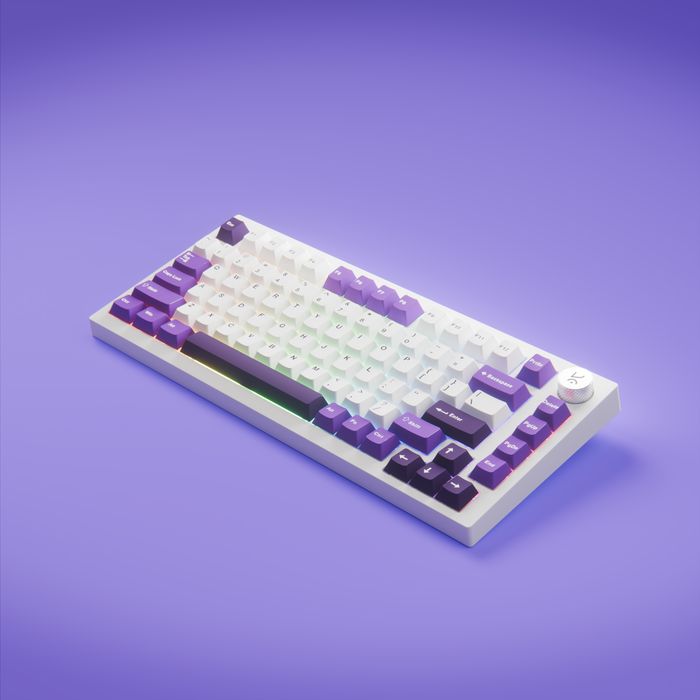 Swarm White Purple Wireless Gaming Keyboard – Kreo
