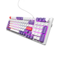 Hive Full-Size White - Purple Wired Gaming Keyboard