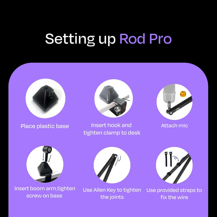 Kast Dynamic Mic + Rod Pro Boom Arm Combo – Kreo