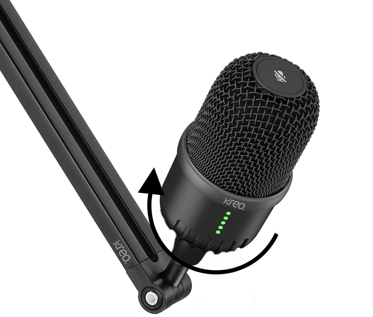 RecRod Condenser Mic + Boom arm Combo - Kreo